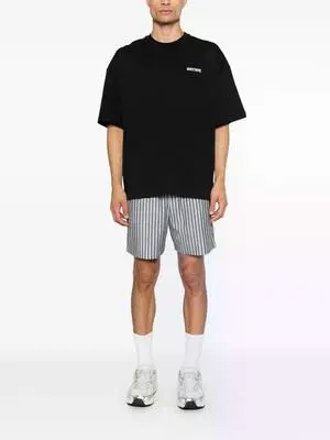 WRSTBHVR Logo-print Drop-shoulder T-shirt