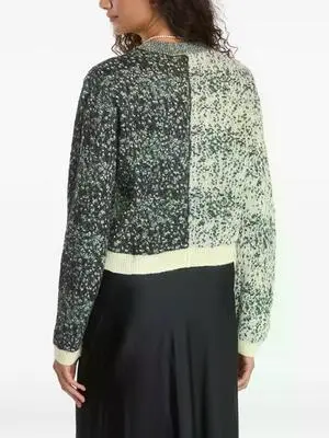 Desigual Two-tone Floral-print Sweater