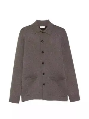 Agnona Button-up Collared Cardigan - Brown