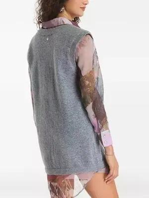Desigual V-neck Layered-effect Mini Dress