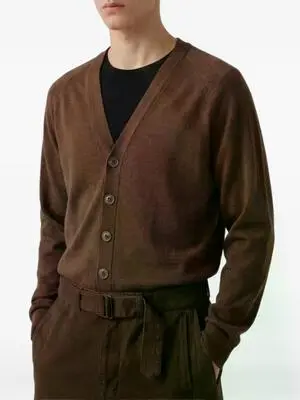 LEMAIRE Relaxed Twisted Cardigan In Merino Blend