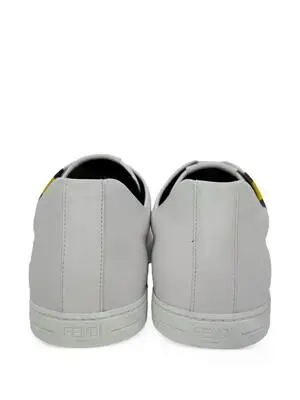 Fendi Logo-print Low-top Leather Sneakers