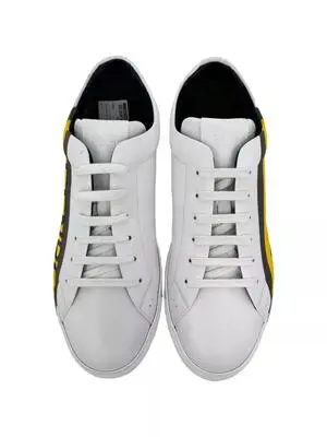 Fendi Logo-print Low-top Leather Sneakers