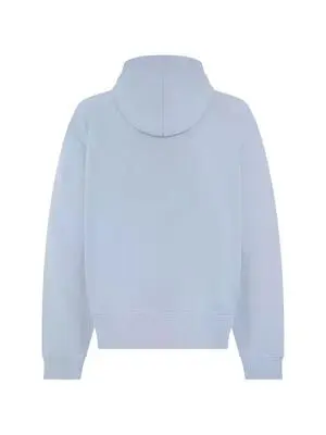 Stone Island 6100023 Brushed Organic Cotton Fleece Hooded Sweatshirt - Blue