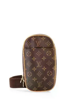 LOUIS VUITTON Pochette Gange Monogram Canvas Belt Bag - Brown