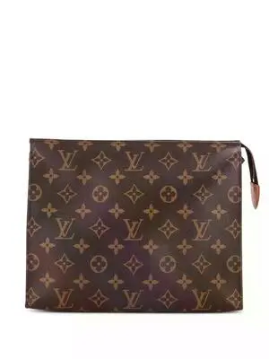 LOUIS VUITTON Monogram Canvas Toiletry Pouch 26 Clutch Bag - Brown