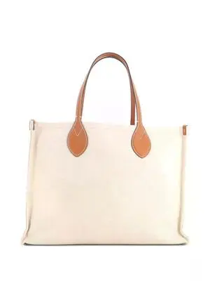 Gucci Logo Shopper Printed Canvas Medium Tote Bag - Neutrals