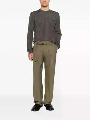 ERALDO Belted Pleated Trousers