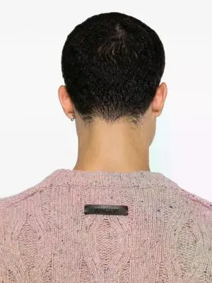 REPRESENT Distressed Cable-knit Sweater