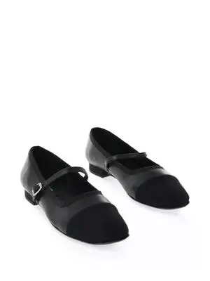 CAREL Gisele Buckle-strap Ballet Flats - Black