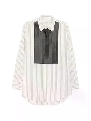 Yohji Yamamoto Vertical-stripe Panelled Shirt