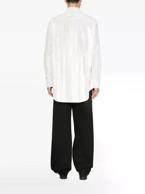 Yohji Yamamoto Vertical-stripe Panelled Shirt