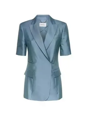 FERRAGAMO Short-sleeve Silk Jacket
