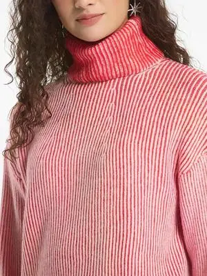 Desigual Ribbed-knit Roll-neck Sweater