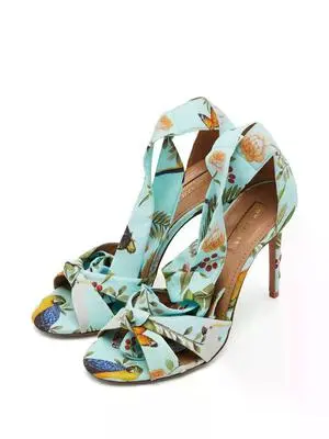 AQUAZZURA Knot Printed Sandals
