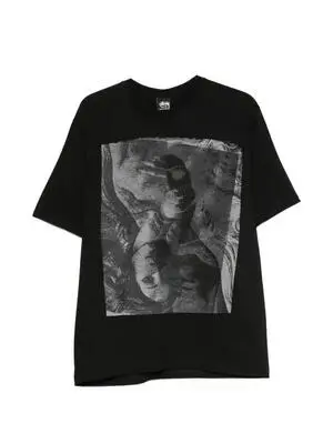 StÜssy Double Venus Graphic-print T-shirt - Black