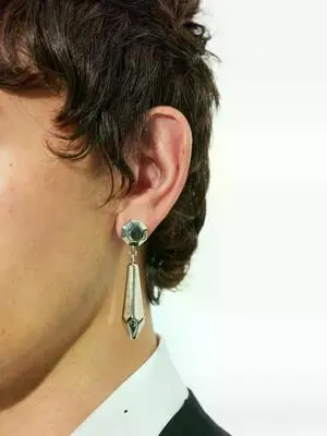 MAISON MARGIELA Asymmetric Faceted Earrings
