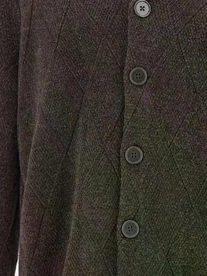 Emporio Armani Textured-knit Cardigan
