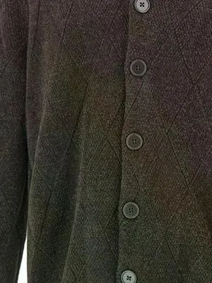 Emporio Armani Textured-knit Cardigan