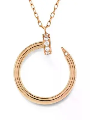 Cartier Juste Un Clou Pendant 18k Rose Gold With Diamonds Necklace - Pink