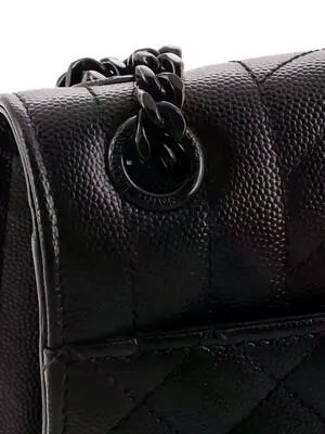 Saint Laurent Classic Monogram Envelope Satchel Mixed Matelasse Leather Medium Shoulder Bag