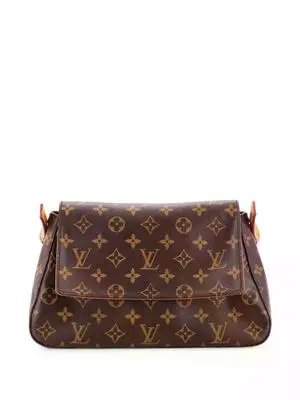 LOUIS VUITTON Looping Handbag Monogram Canvas Mini Satchel - Brown