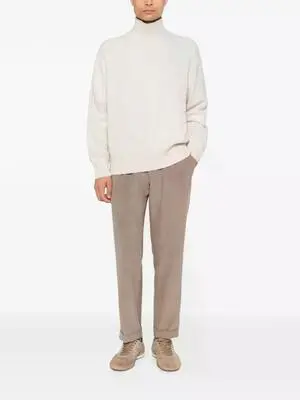 Soft Goat Long-sleeve Roll-neck Sweater