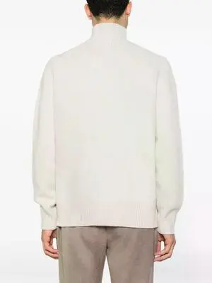 Soft Goat Long-sleeve Roll-neck Sweater - Neutrals