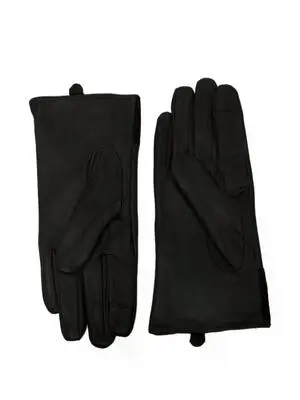 Barbour Corduroy Panel Leather Gloves - Brown