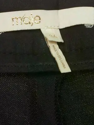 Maje Erika Satin-stripe Trousers