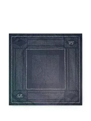 C.P. COMPANY Printed Muslin Logo Bandana