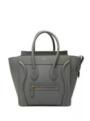 Celine 2019 Micro Calfskin Luggage Tote Handbag