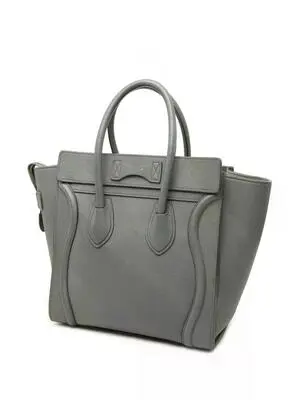 Celine 2019 Micro Calfskin Luggage Tote Handbag