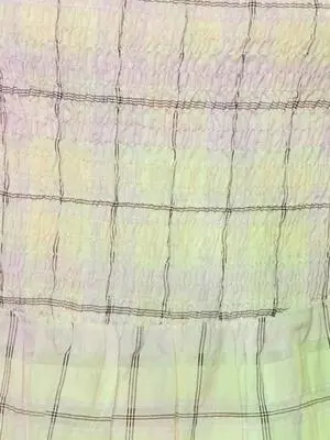 GANNI Checked Peplum Top And Shorts Set