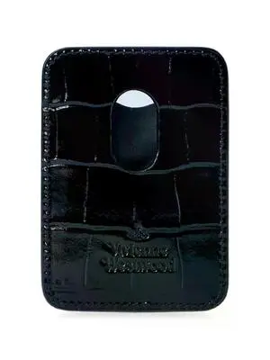 VIVIENNE WESTWOOD Croc-embossed Orb Card Holder