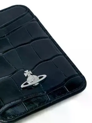 VIVIENNE WESTWOOD Croc-embossed Orb Card Holder