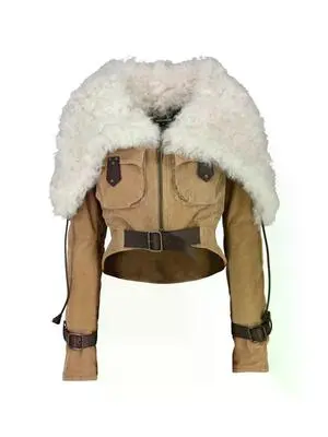 Dsquared2 Shearling-collar Corduroy Jacket