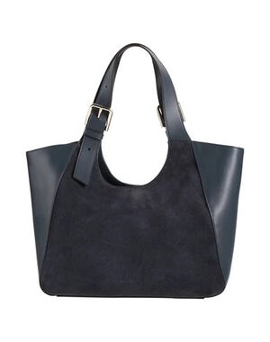 Furla Leather And Suede Shoulder Bag - Navy