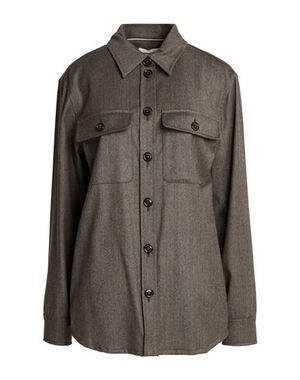 DRUMOHR Shirt Size Virgin Wool, Elastane - Grey