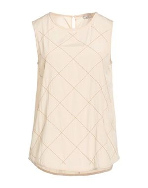 Peserico Top Size Silk, Elastane - Beige