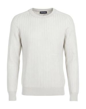 Herno Man Sweater Yellow Size 40 Cotton, Polyamide, Polyester, Elastane Grey