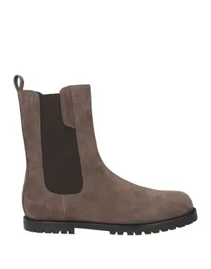 Moncler Ankle Boots Khaki Size Leather