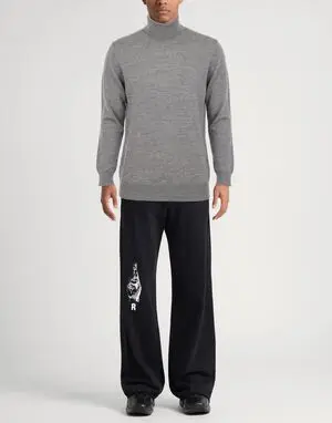 MAISON MARGIELA Turtleneck Size Acrylic, Virgin Wool, Cow Leather