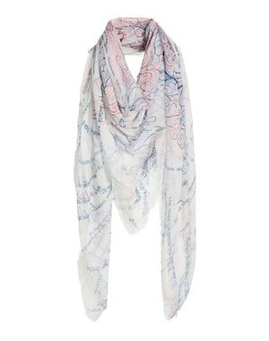 Faliero Sarti Scarf Modal, Cashmere - White