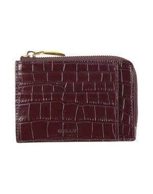 Bally Cardholder Burgundy Leather