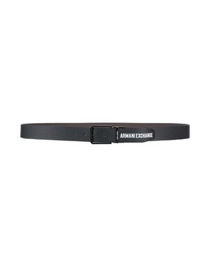 Armani Exchange Belt Midnight Size Cow Leather - Blue