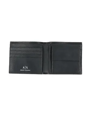 Armani Exchange Wallet Leather Fibre, Polyester, Polyurethane