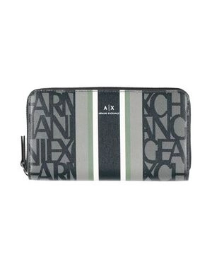 Armani Exchange Wallet Cotton, Polyurethane - Grey
