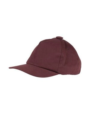 MAISON MARGIELA Hat Burgundy Size Cotton - Red