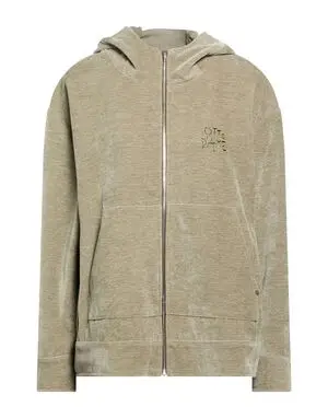 OTTOD'AME Sweatshirt Khaki Size Polyester, Elastane